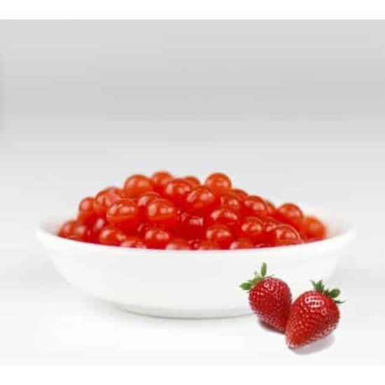 Perles de fraise pour vos bubble tea - Les Thélices de Sophie